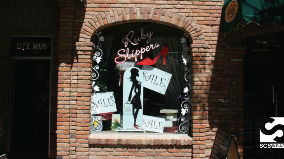 Ruby Slippers | Window Lettering · SCS Wraps