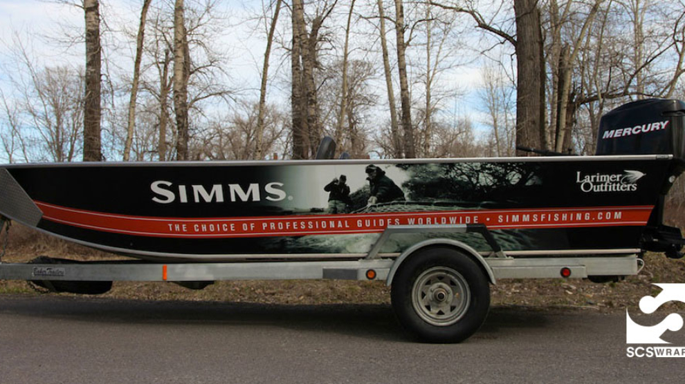 Simms Fishing Products Boat Wrap · SCS Wraps