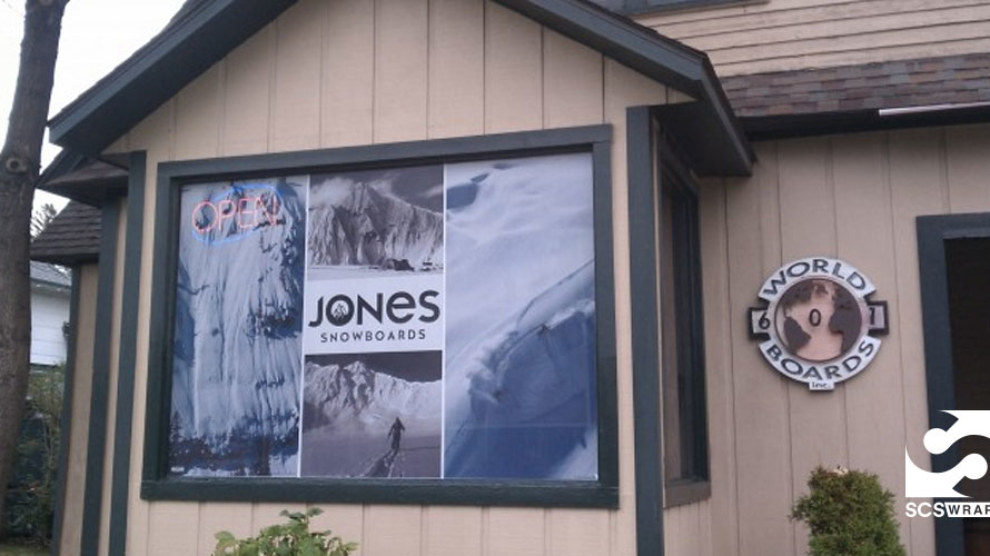 Jones Snowboards/World Boards Window Perf Project · SCS Wraps