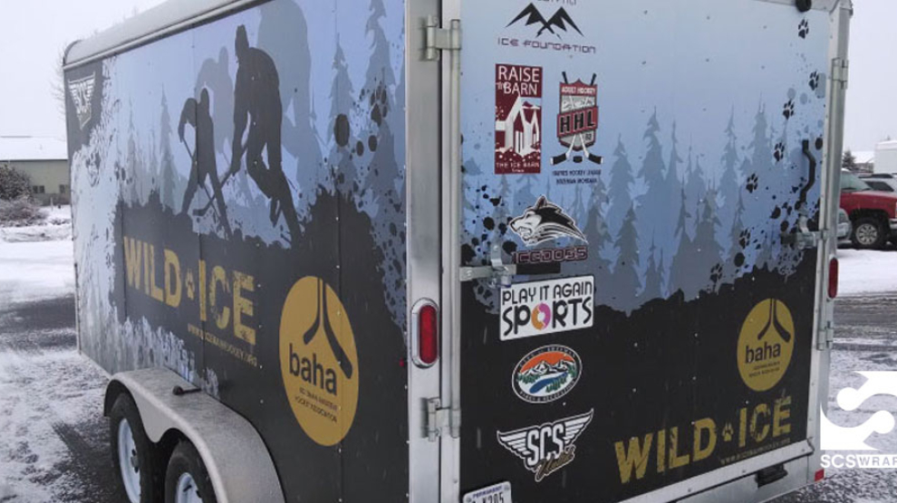 Bozeman Amateur Hockey Association Trailer Wrap · SCS Wraps