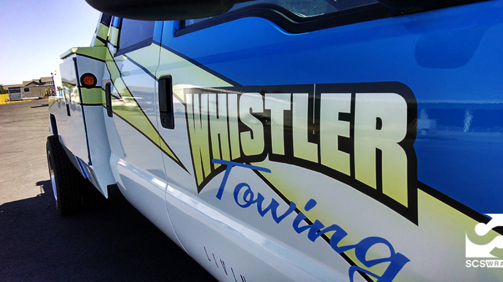 Whistler Towing Tow Truck Wrap · SCS Wraps