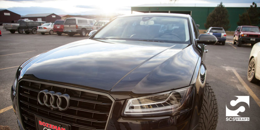 Black Audi Color Transformation · SCS Wraps