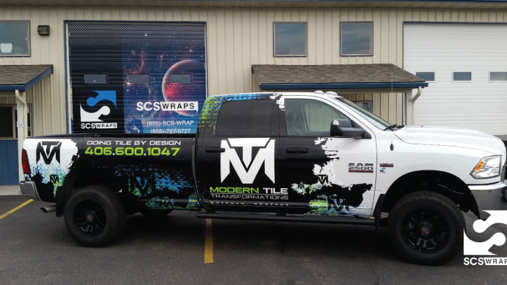 Modern Tile Transformations Truck Wrap · SCS Wraps