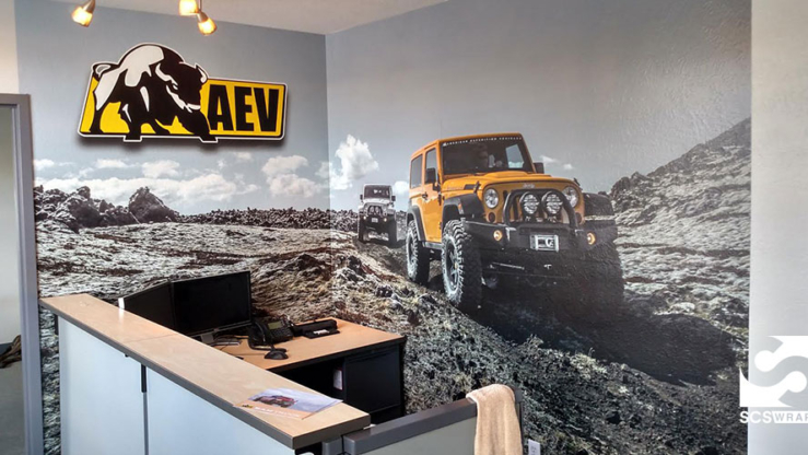 American Expedition Vehicles Wall Wrap · SCS Wraps