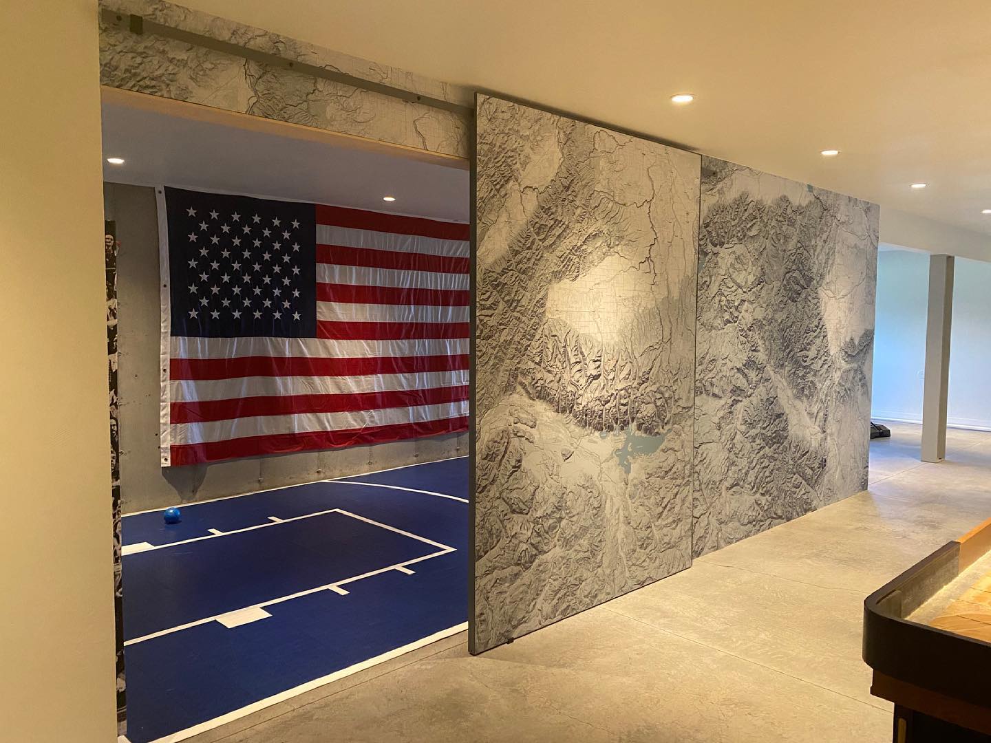 Giant detailed map wall wrap · SCS Wraps